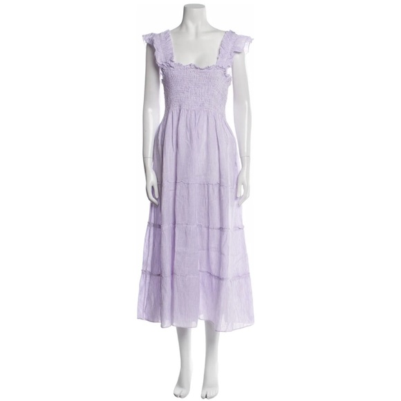 Hill House | Dresses | Hill House Home The Ellie Nap Dress Lilac Stripe Purple Linen | Poshmark